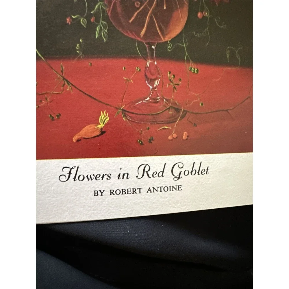 Art | Vintage Flowers In Red Gobblet By Robert Antoine Arthur A Kaplan ...